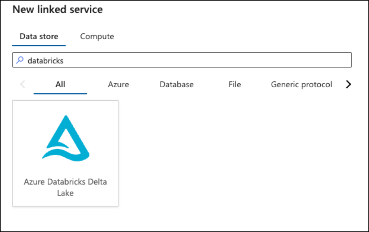 Linked service for Databricks